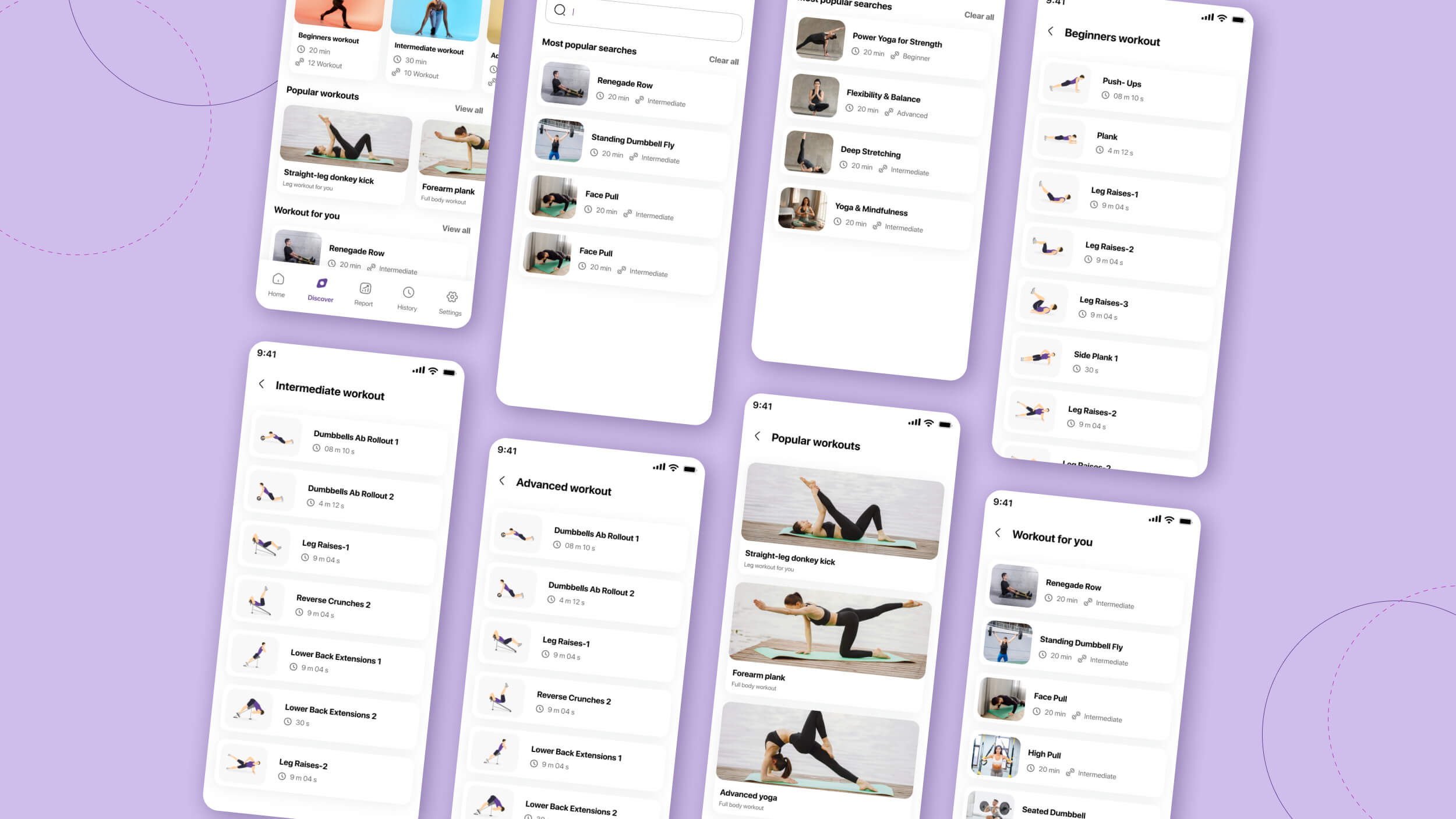 Fitness UI template: Workout Mentor app in Flutter 3.x (Android, iOS ...
