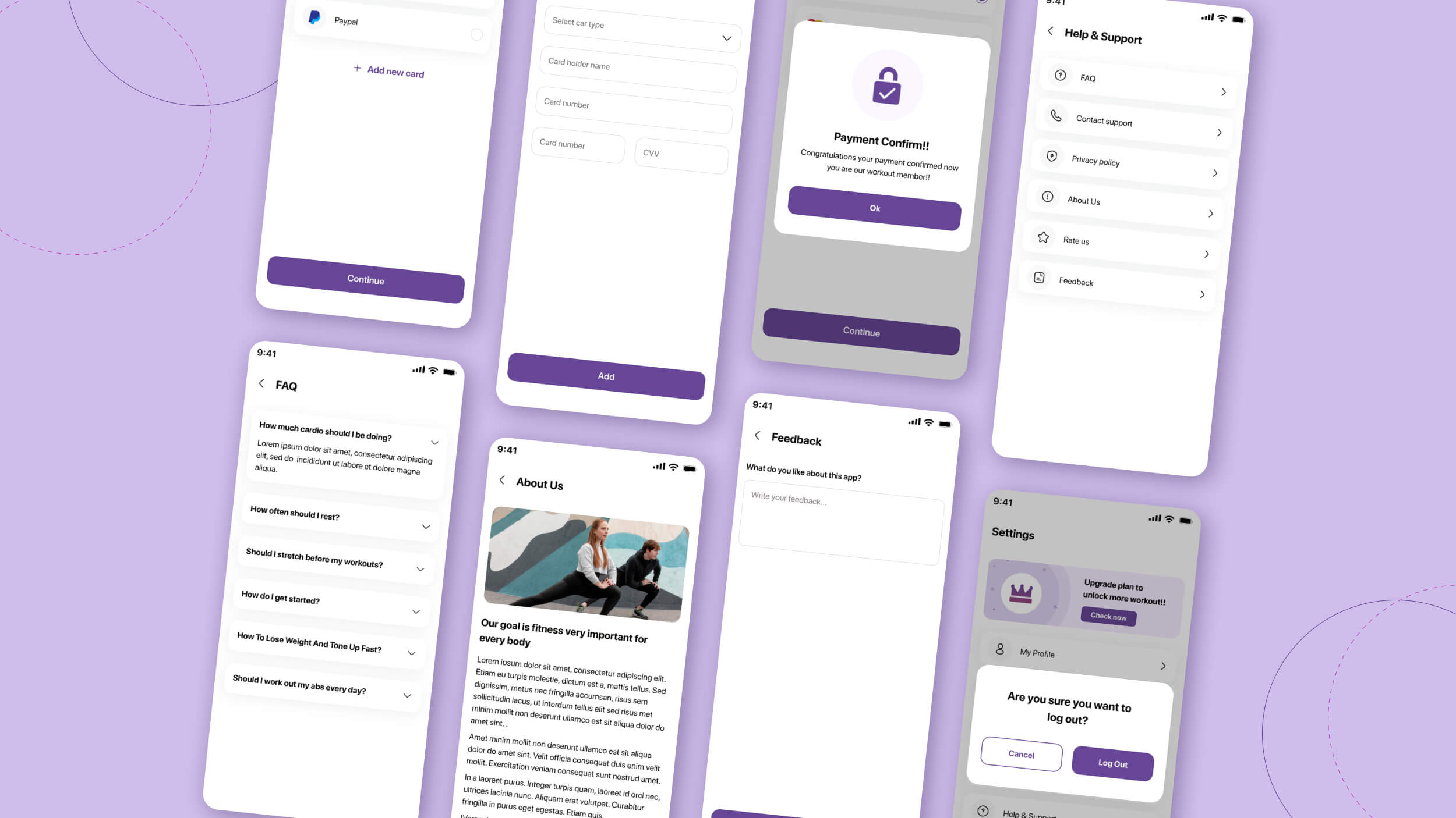 Fitness UI template: Workout Mentor app in Flutter 3.x (Android, iOS ...