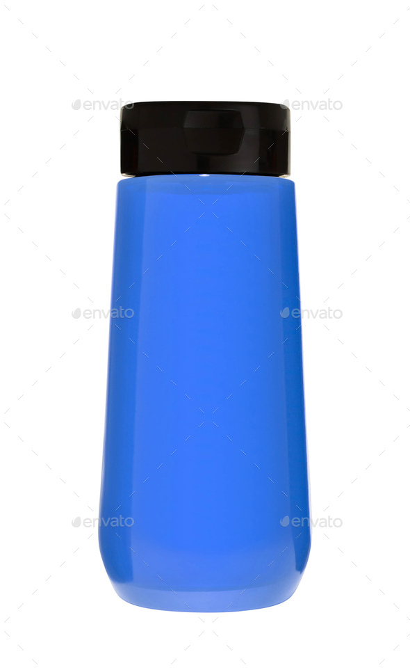 blue plastic bottle for shampoo Stock Photo by photobalance | PhotoDune