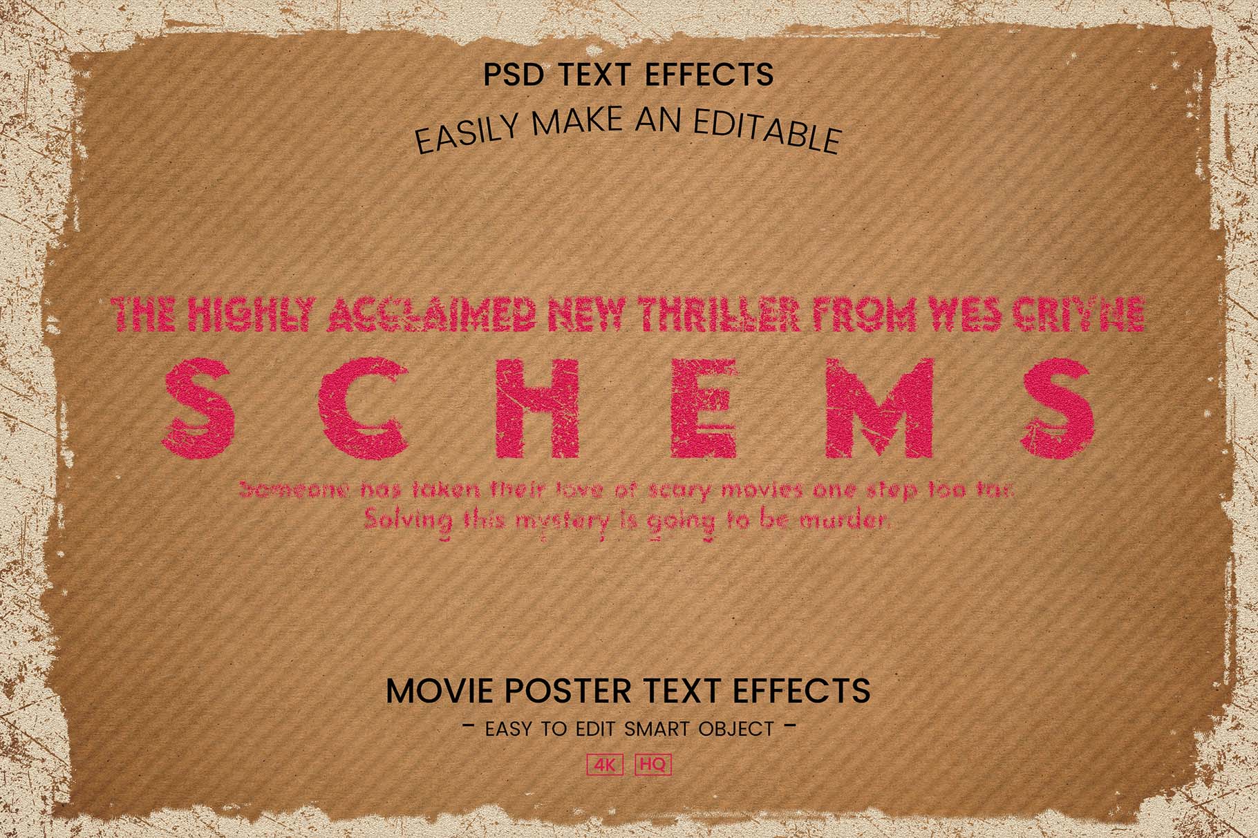 Grunge Cinematic Movie Title Poster Design, Add-ons | GraphicRiver