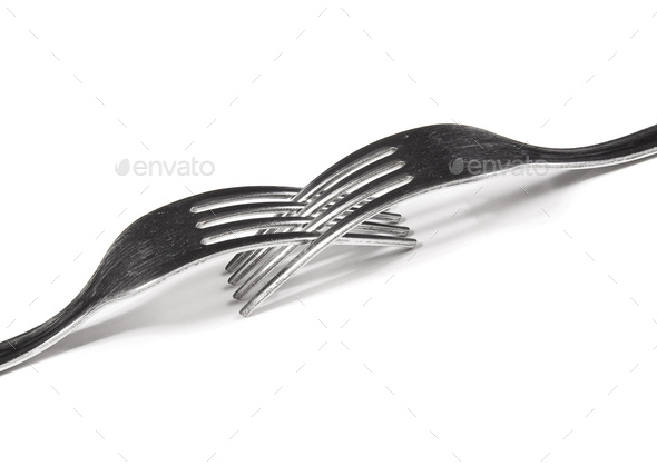 abstract fork background as a food concept Stock Photo by ozaiachin