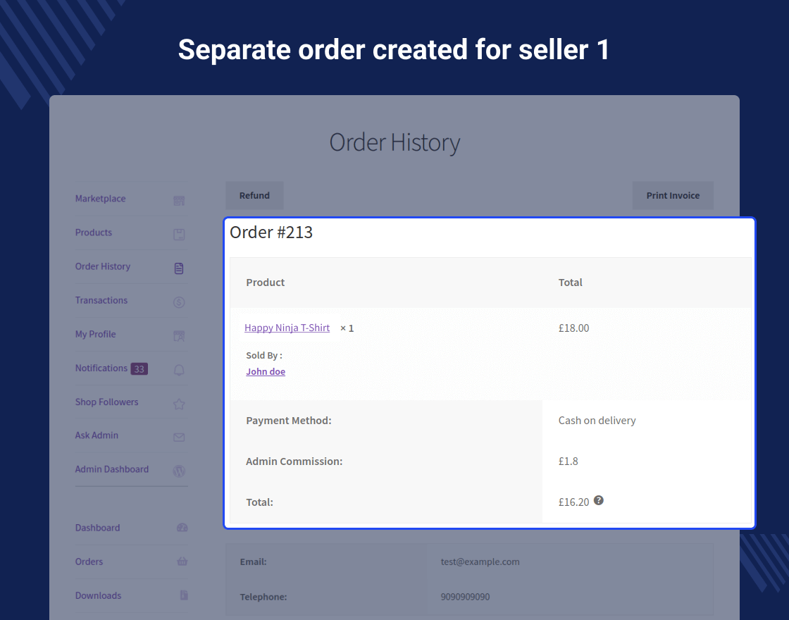 WordPress WooCommerce Marketplace Split Order Plugin by Webkul | CodeCanyon