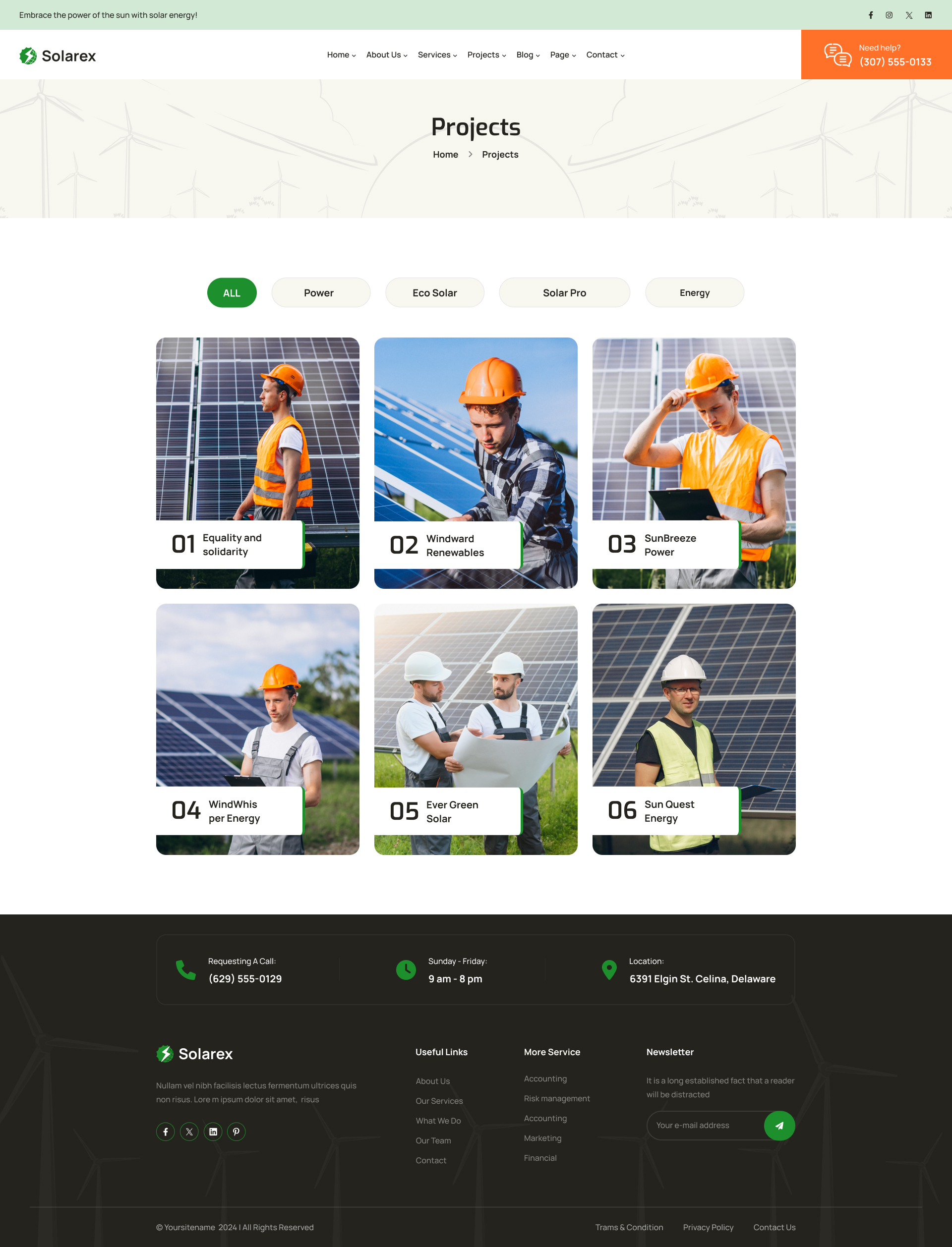 Solarex - Solar & Renewable Energy Figma Template by Mugli | ThemeForest