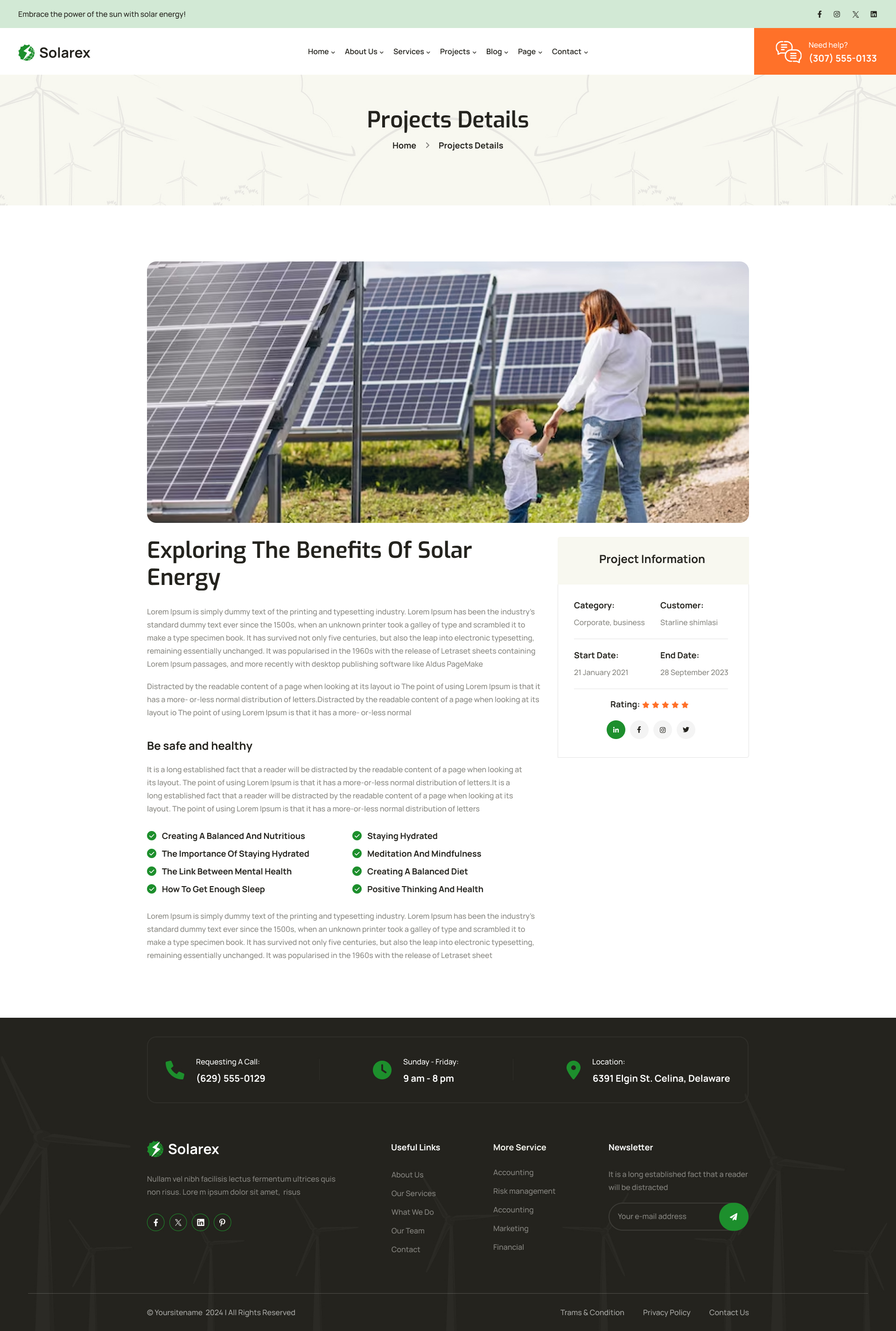 Solarex - Solar & Renewable Energy Figma Template by Mugli | ThemeForest