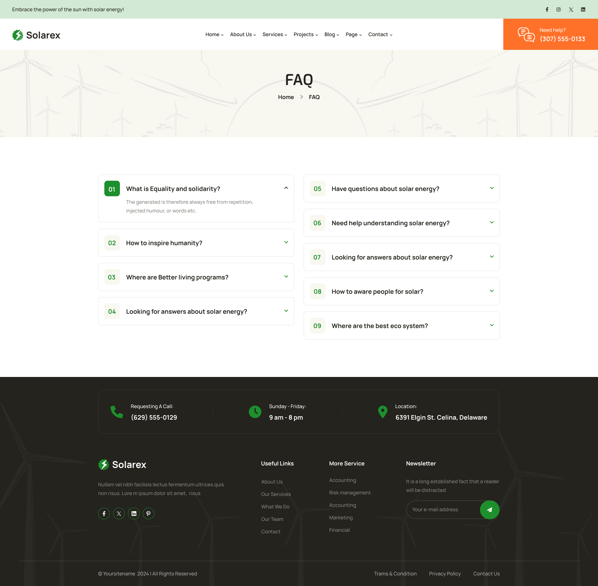 Solarex - Solar & Renewable Energy Figma Template by Mugli | ThemeForest