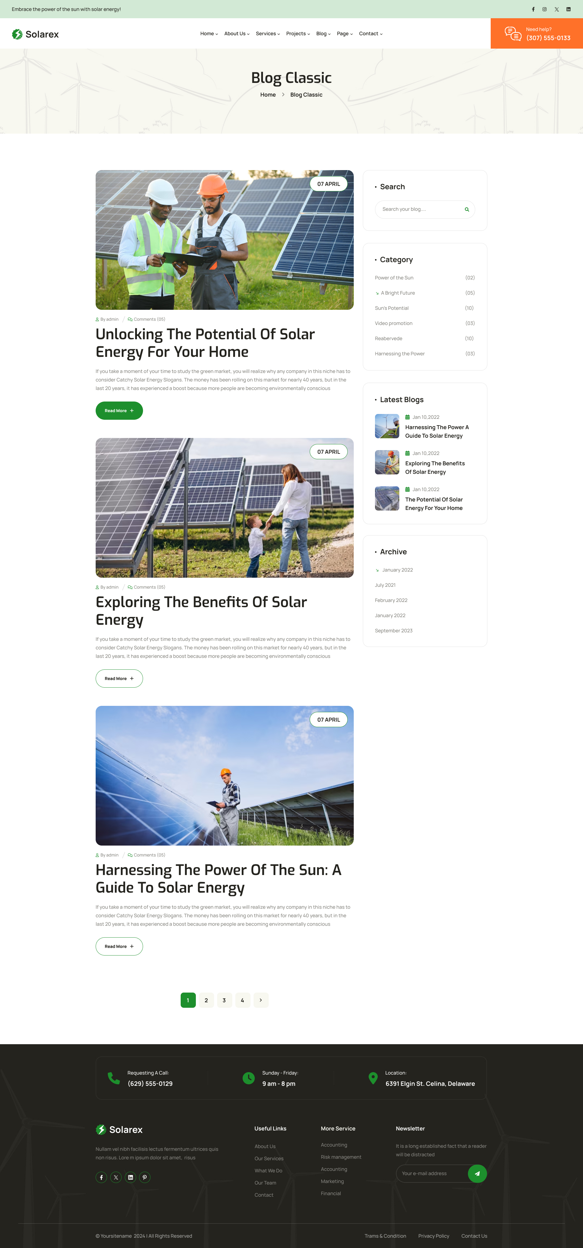 Solarex - Solar & Renewable Energy Figma Template by Mugli | ThemeForest