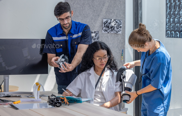 Innovative team including engineer, doctor and surgeon design robotic ...