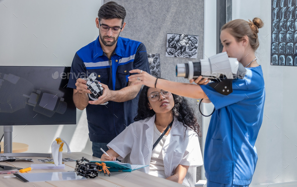 Innovative team including engineer, doctor and surgeon design robotic ...