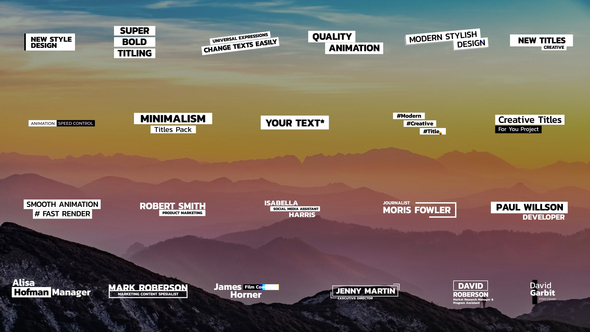 Simple Titles & Lower Thirds | MOGRT, Premiere Pro Templates | VideoHive