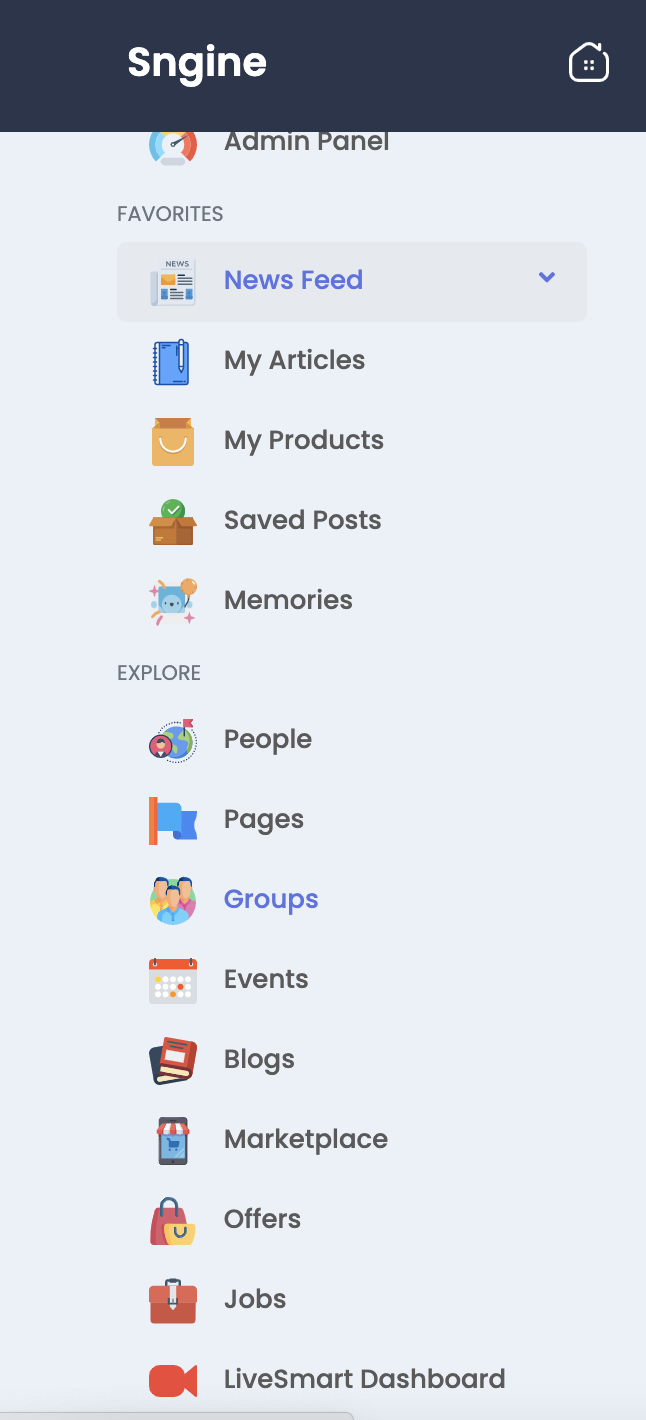 Sngine Video Chat and Streaming Add-on from LiveSmart by nicky75 | CodeCanyon