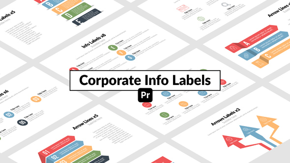 Corporate Info Labels for Premiere Pro, Premiere Pro Templates | VideoHive