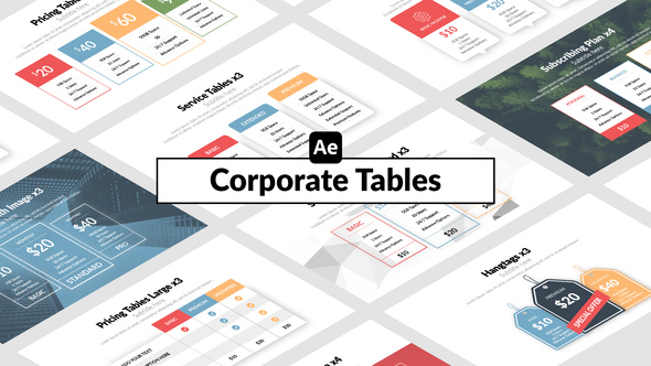 Corporate Tables, After Effects Project Files | VideoHive