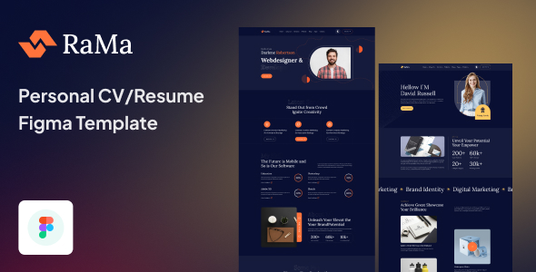 Rama - Personal CV/Resume Figma Template by Mugli | ThemeForest