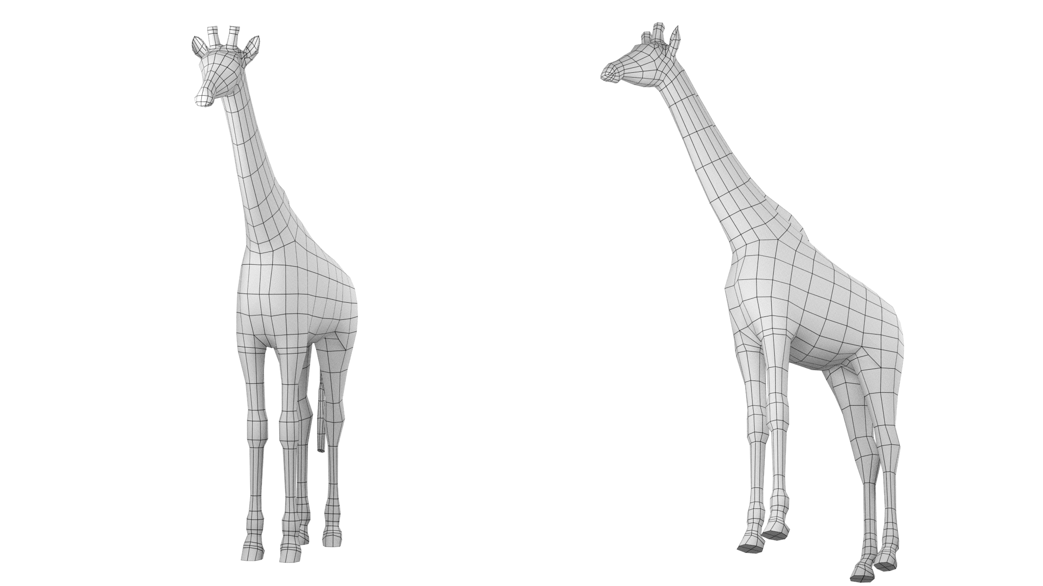 Giraffe Animal Base Mesh by valeriik | 3DOcean
