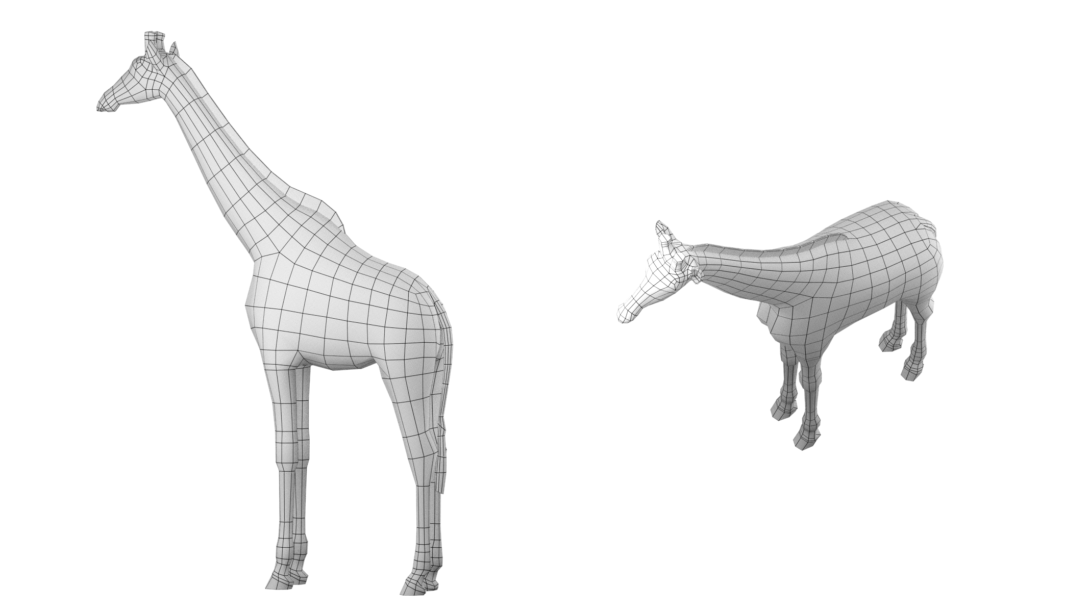 Giraffe Animal Base Mesh by valeriik | 3DOcean