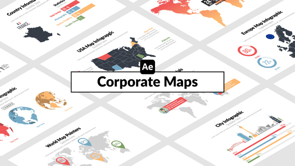 Corporate Maps, After Effects Project Files | VideoHive