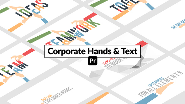 Corporate Hands & Text for Premiere Pro, Premiere Pro Templates | VideoHive