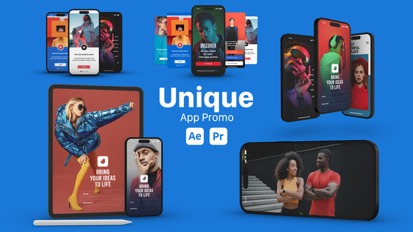 Unique App Promo, After Effects Project Files | VideoHive