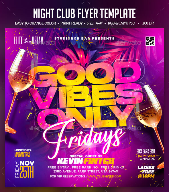 Club Flyer Background Templates