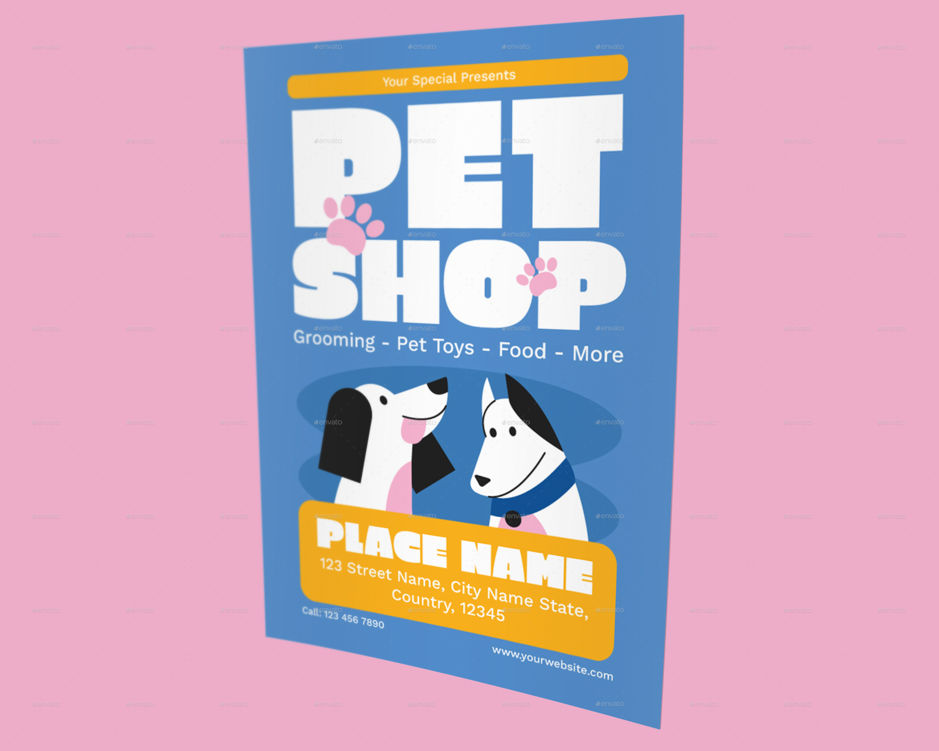 Pet Shop Flyer, Print Templates | GraphicRiver