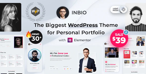 Personal Portfolio Theme | Inbio by Rainbow-Themes | ThemeForest