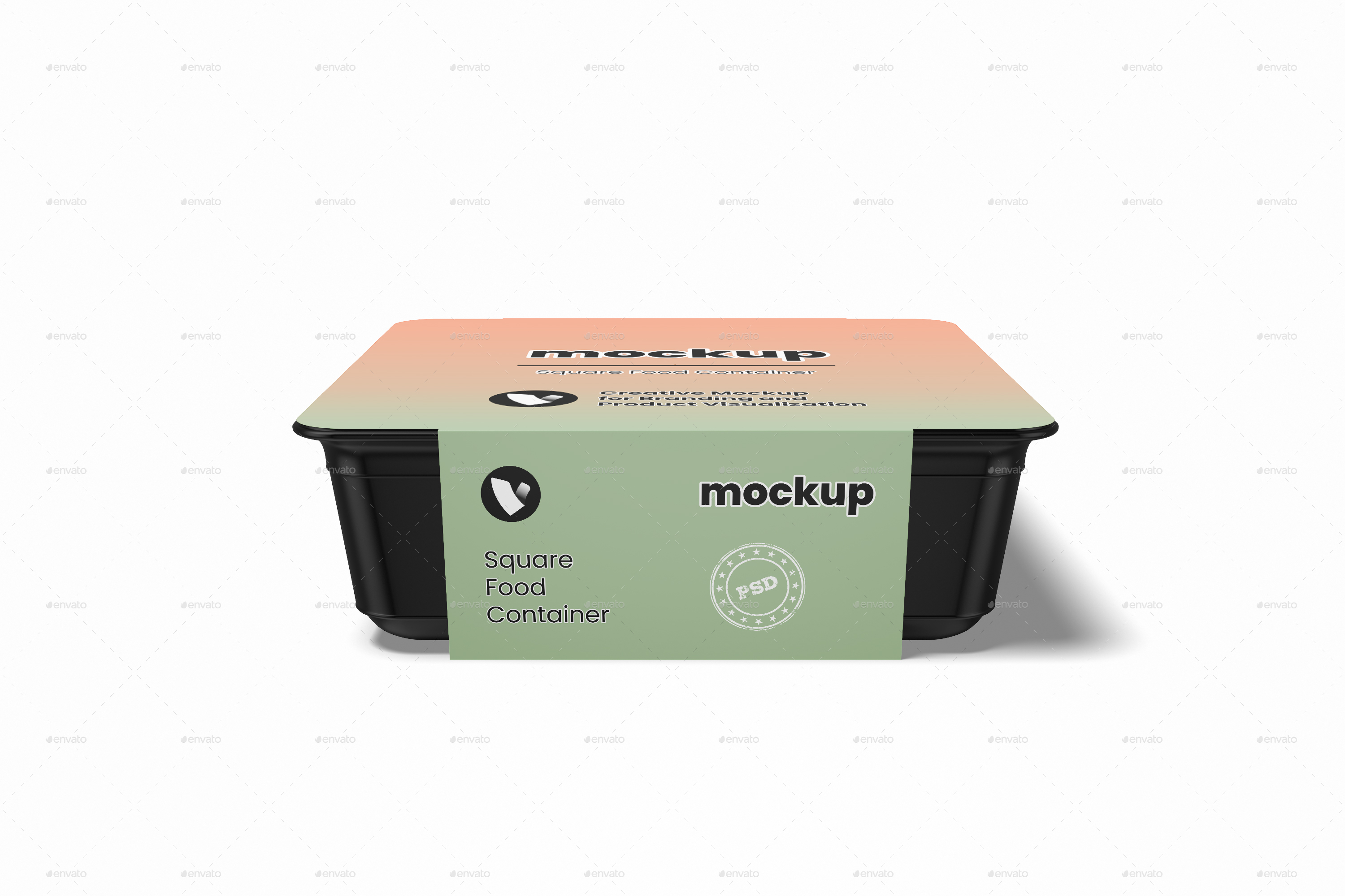 Square Food Container Mockup, Graphics | GraphicRiver
