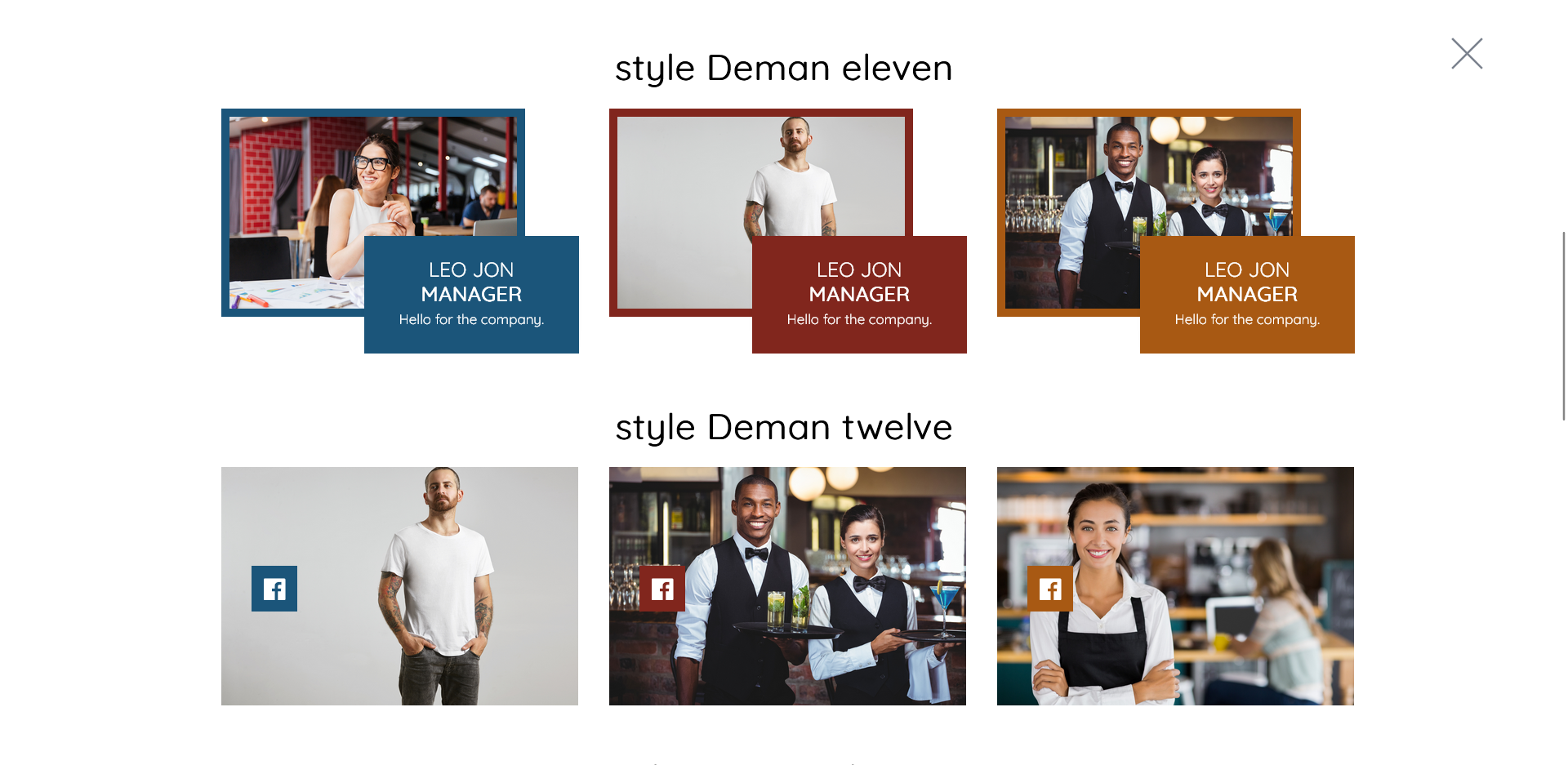 Deman | Bootstrap Team Member Showcase by Meteros | CodeCanyon