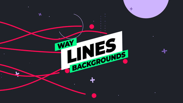 Wavy Lines Backgrounds, After Effects Project Files | VideoHive