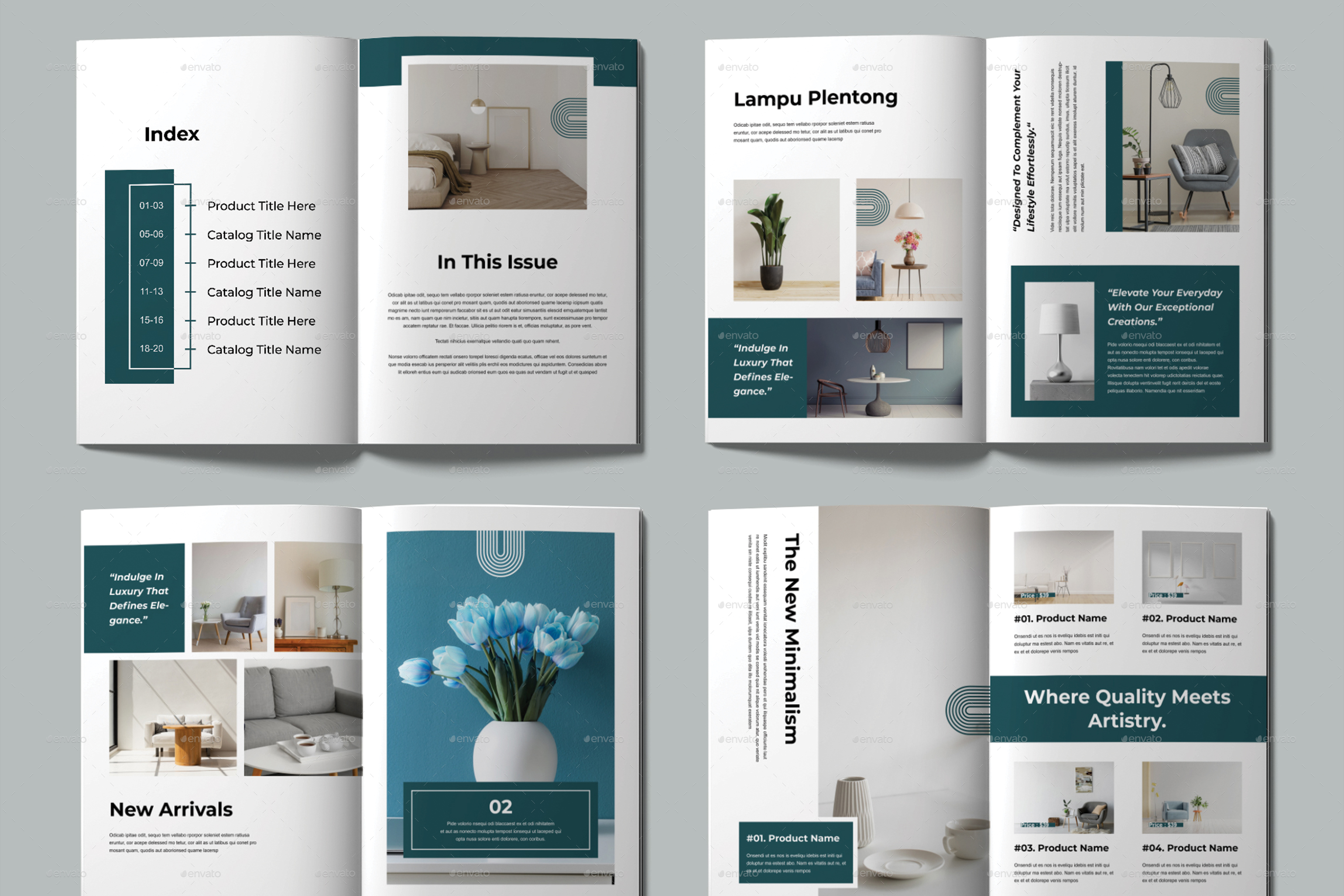 Product Catalog Template Layout, Print Templates | GraphicRiver