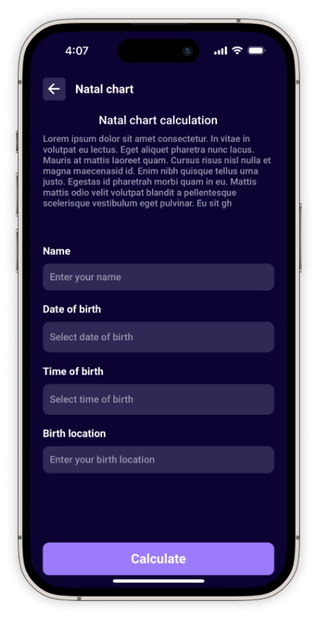 Astrology & Horoscope App template in React Native | AstroCircle ...