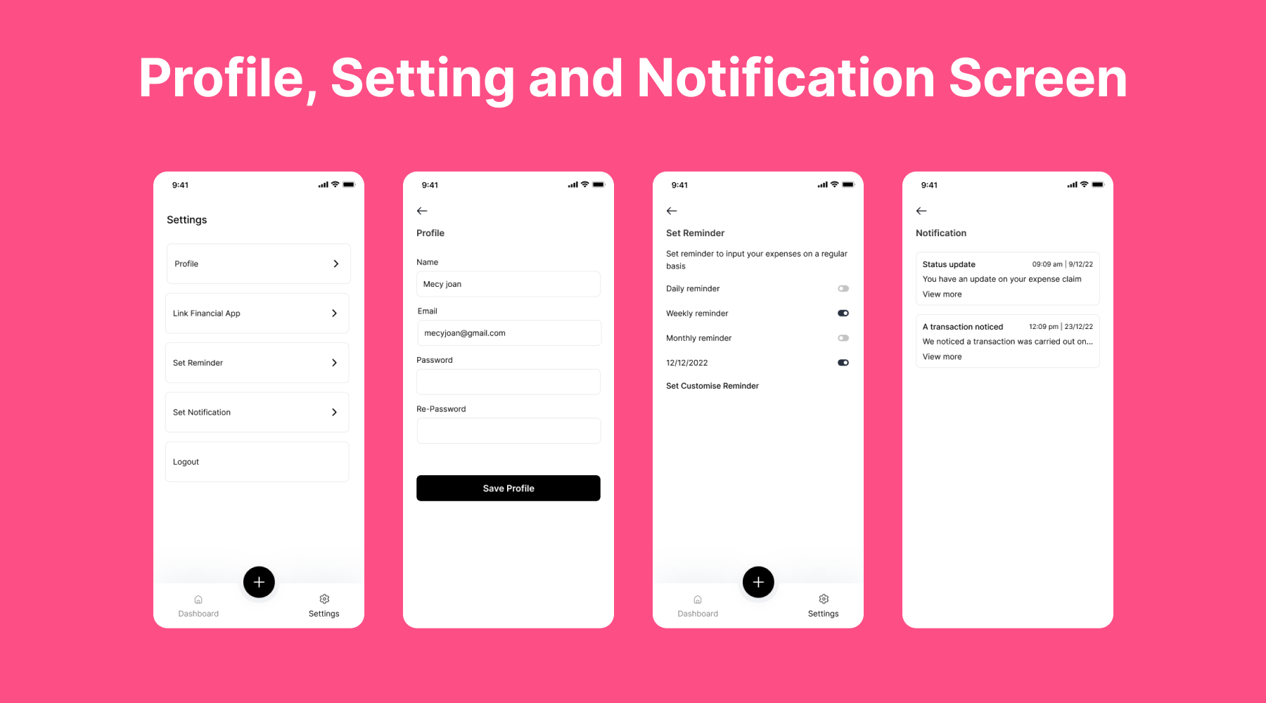 Expense Tracker : Your Personal Finance Tracker App | iOS/Android App ...