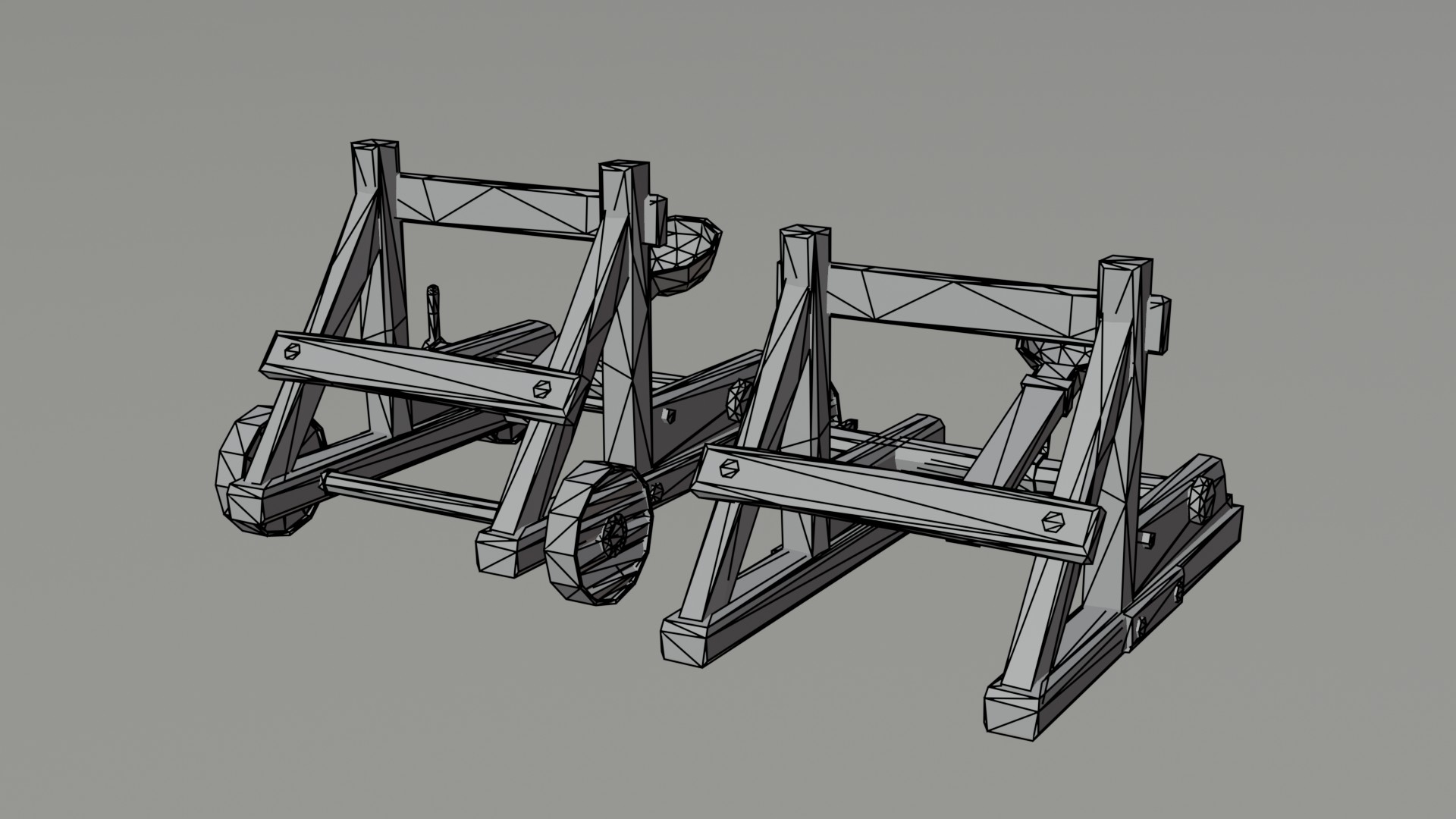 Cartoon siege engines Polygonal Style by Tykryk | 3DOcean