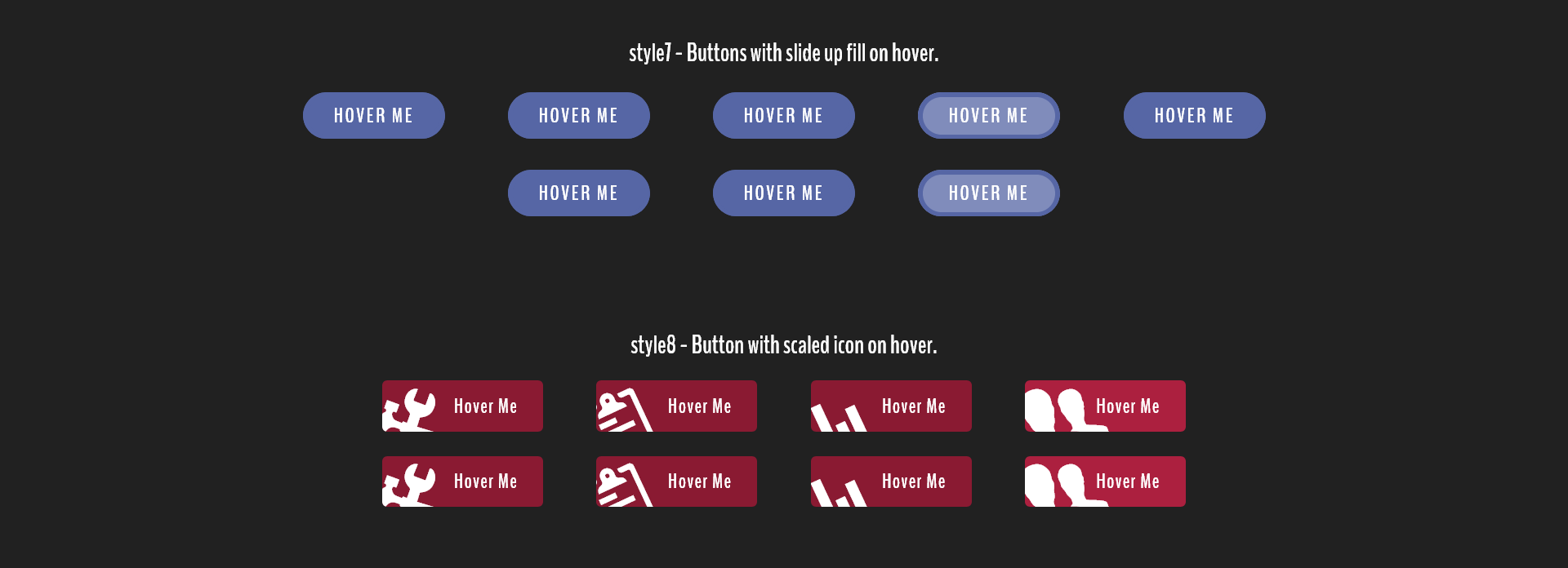 Gamma - CSS3 Button Animated Hover Collections by Meteros | CodeCanyon