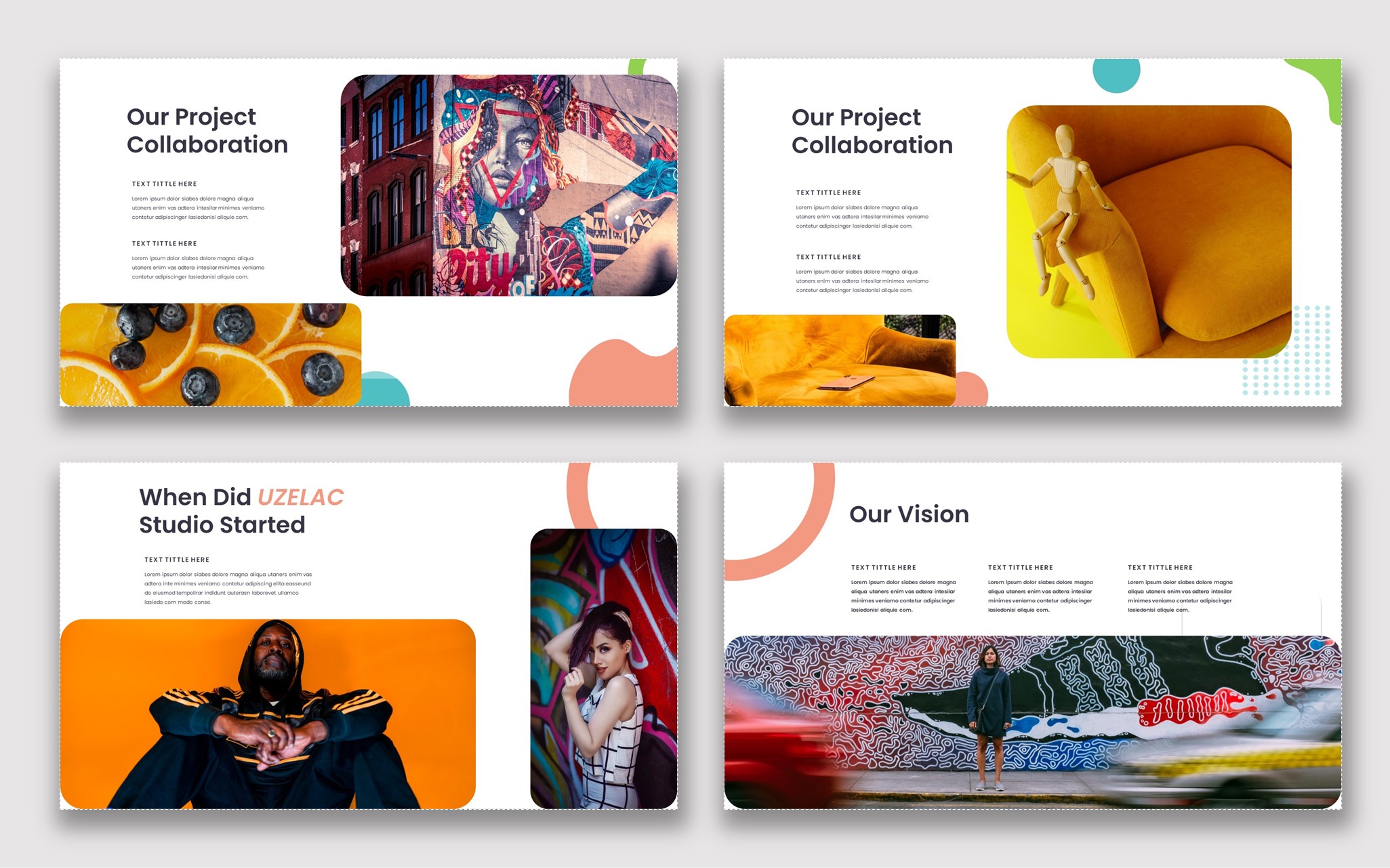 Uzelac-Pop Art Google Slide Template, Presentation Templates | GraphicRiver