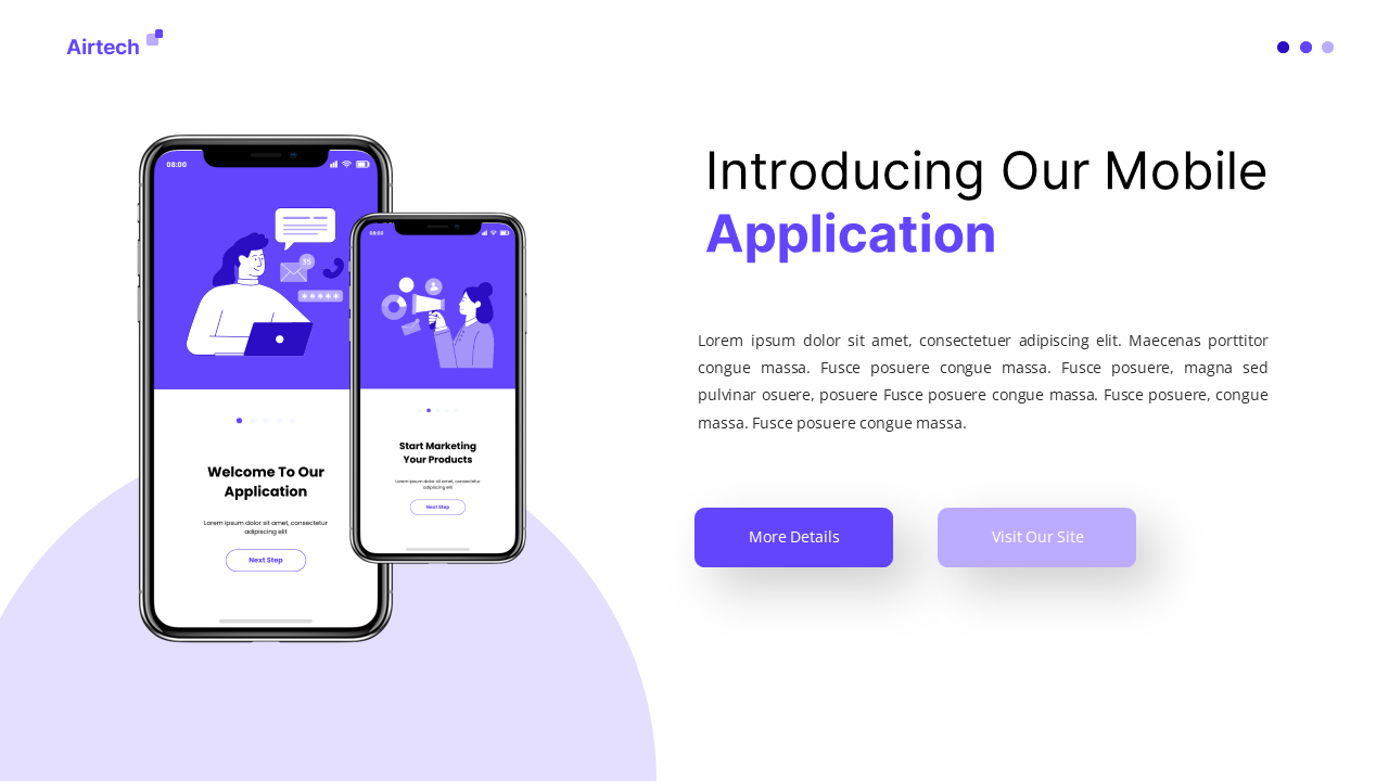 Airtech - Mobile Application Powerpoint Templates, Presentation Templates