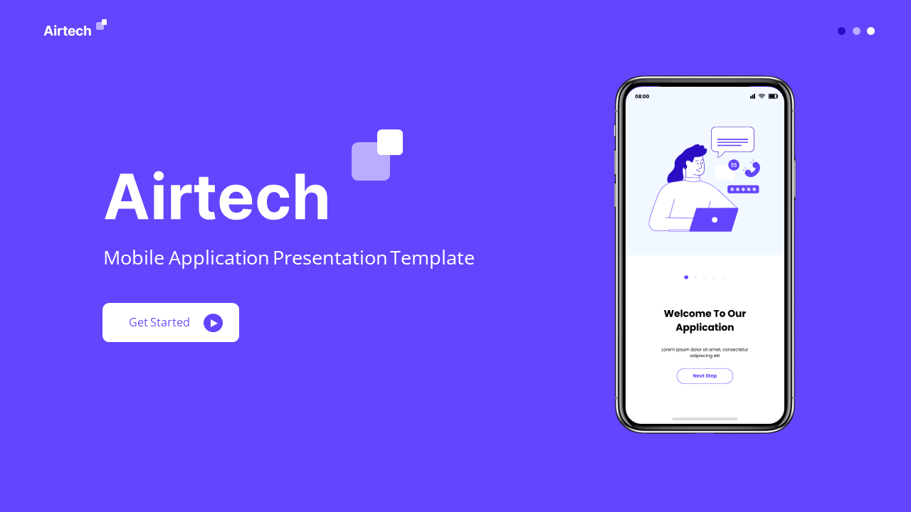 Airtech - Mobile Application Keynote Templates, Presentation Templates