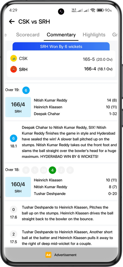 CricketBuzz - Live Cricket Score, Live Line Commentary, IPL Scores, Live ball by ball by nextzen