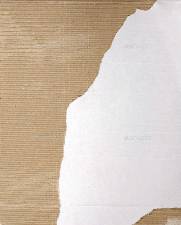 Old Ripped paper. Carton Piece, Ripped Kraft Paper Wallpaper, Stock ...