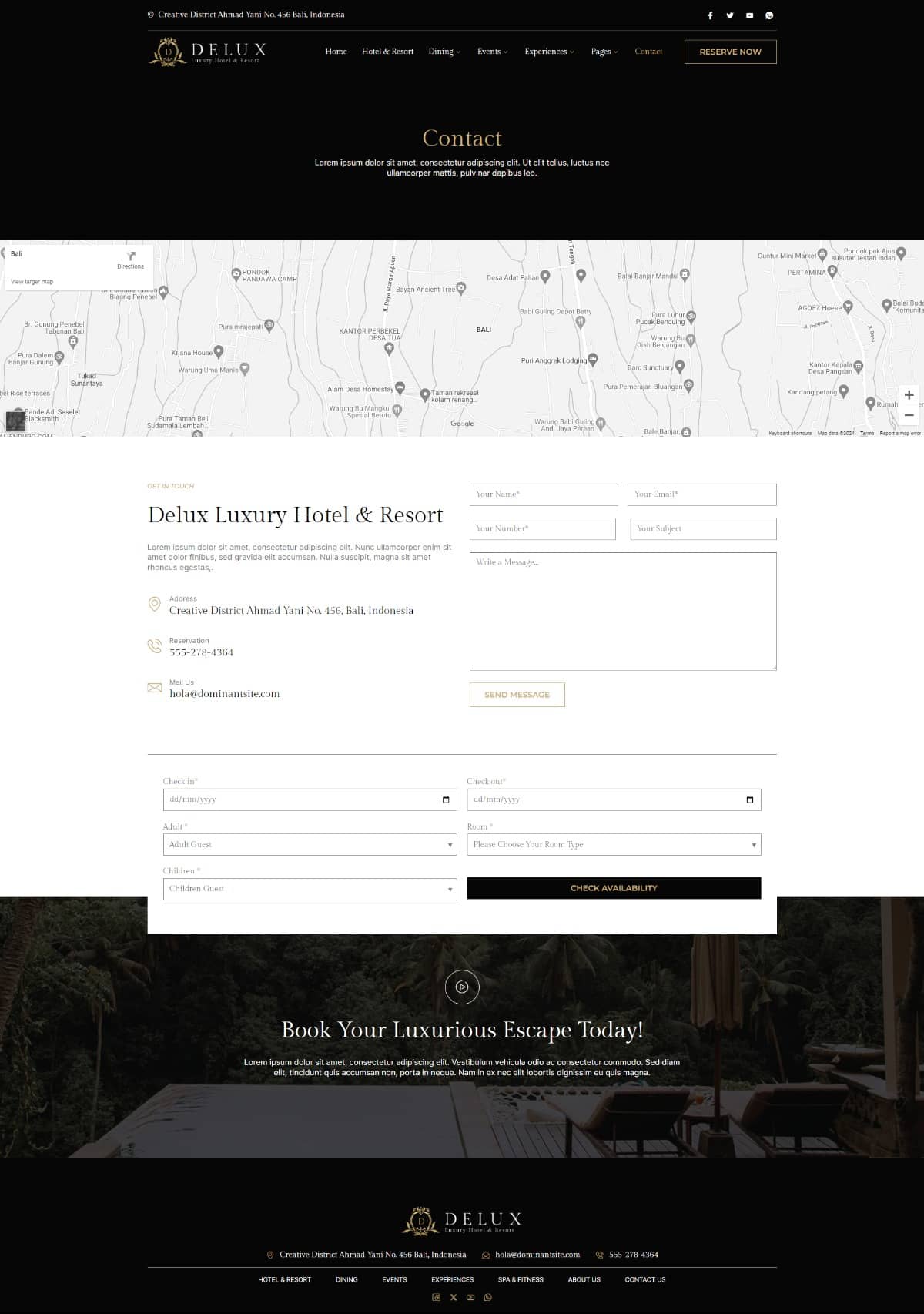 Delux - Luxury Hotel & Resort Elementor Template Kit by Dex-Theme ...