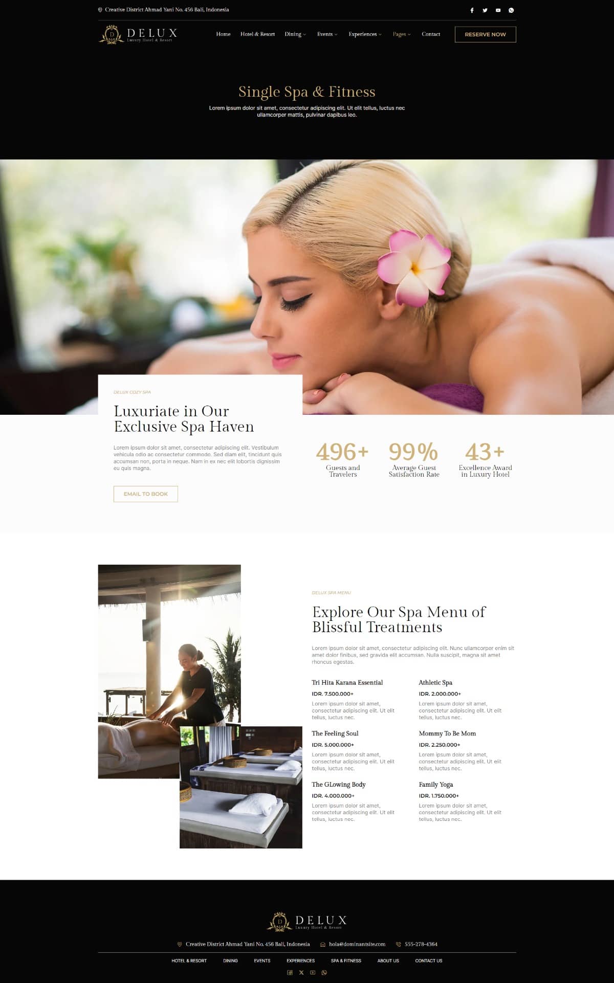 Delux - Luxury Hotel & Resort Elementor Template Kit by Dex-Theme ...