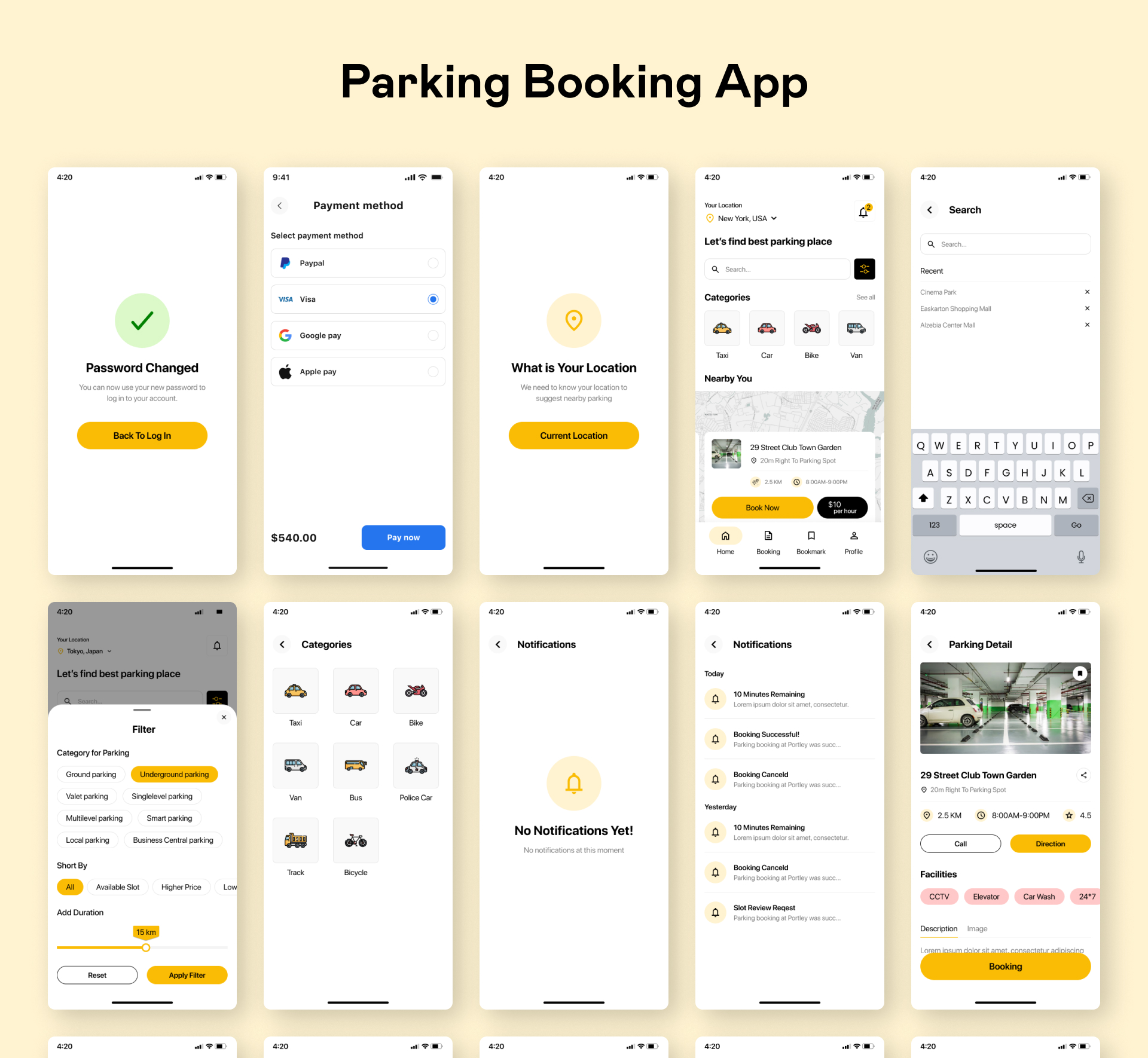 Parking Finder UI template | FindMySpot App in Flutter | ParkSpotter App Template by fluxcodeteam