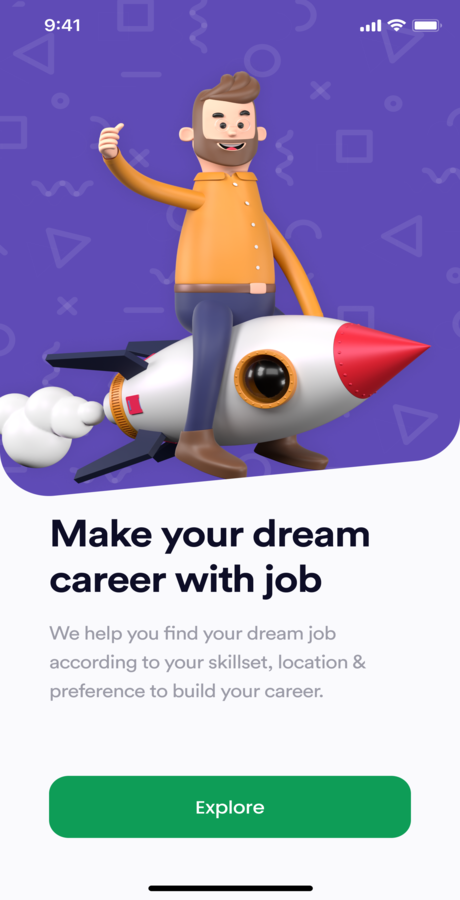 Online Job Finder App | UI Kit | Ionic | Figma FREE | JobSeek by ...