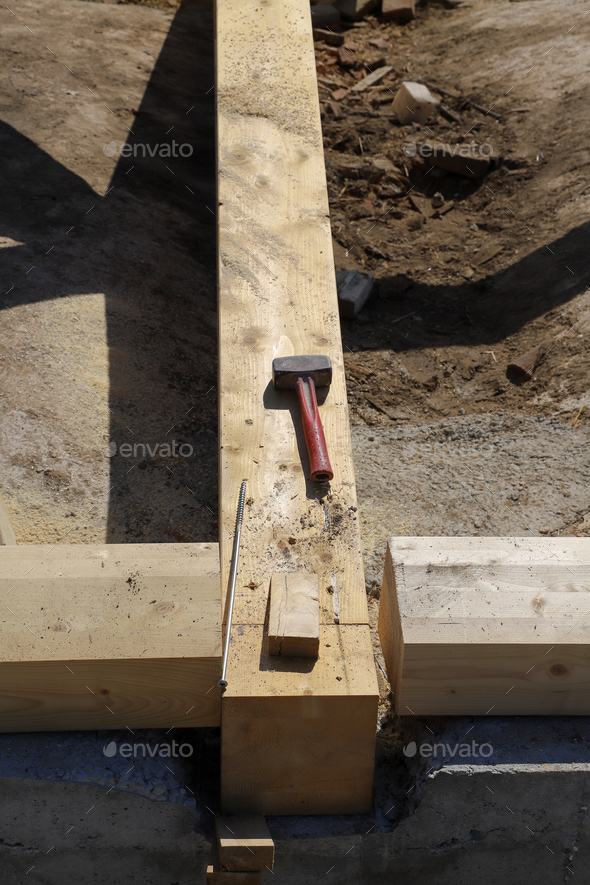 construction site. work materials and tools Stock Photo by marcopacello68
