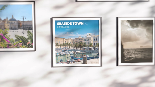 Holiday Photo Slideshow - Picture Frames Mock up, After Effects Project ...