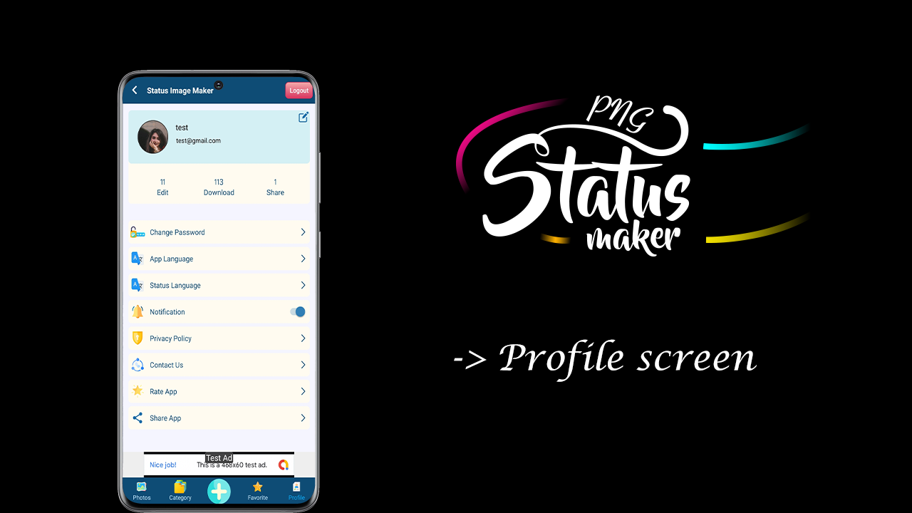 PNG Status Editor Clone (Android 14 and SDK 34 Supported ) by appworldking