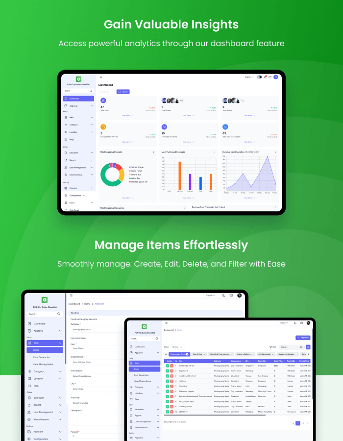 City Guide : Complete Directory Listing Platform (Frontend, Mobile App ...