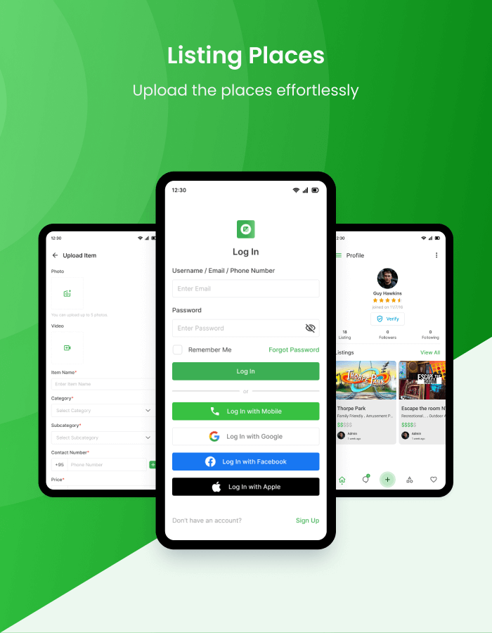 City Guide : Complete Directory Listing Platform (Frontend, Mobile App ...