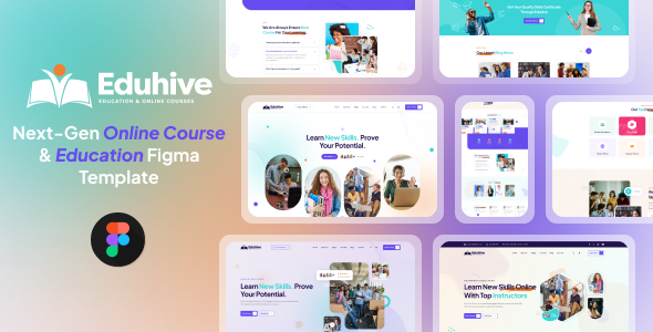 Eduhive - Education & Online Courses Figma Template by Pixydrops | ThemeForest