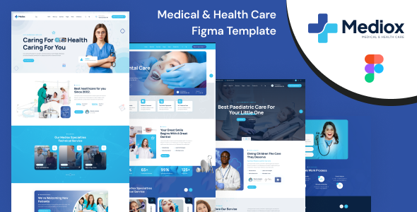 Mediox - Medical & Healthcare Figma Template by Pixydrops | ThemeForest
