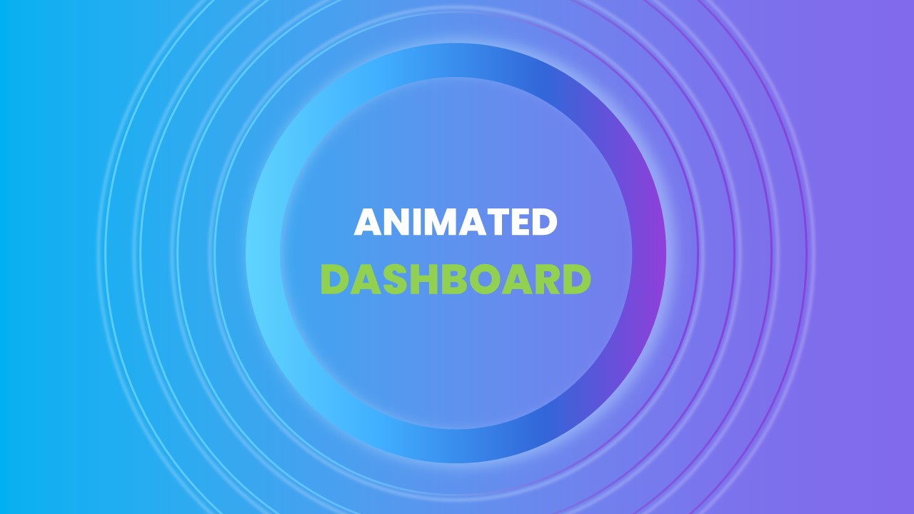 Animated Dashboard PowerPoint Presentation Template, Presentation Templates